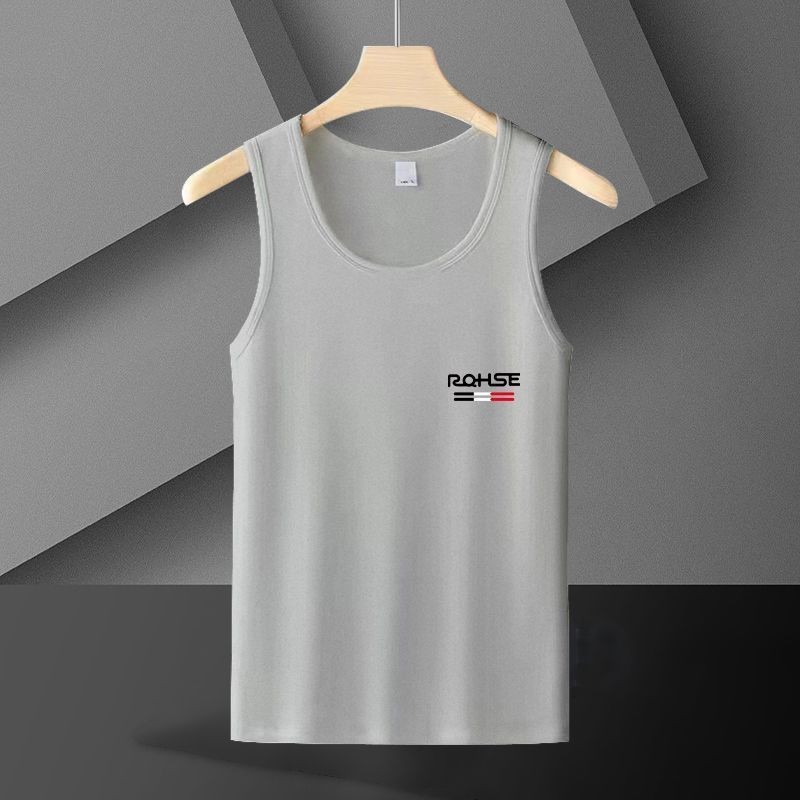 2025 Summer Men's Pure Cotton Sports T-shirt Sleeveless Top | Shopee ...