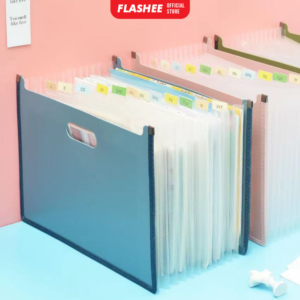 Document Folder File Bag Contains 13 Dividers Waterproof Organizer File ...