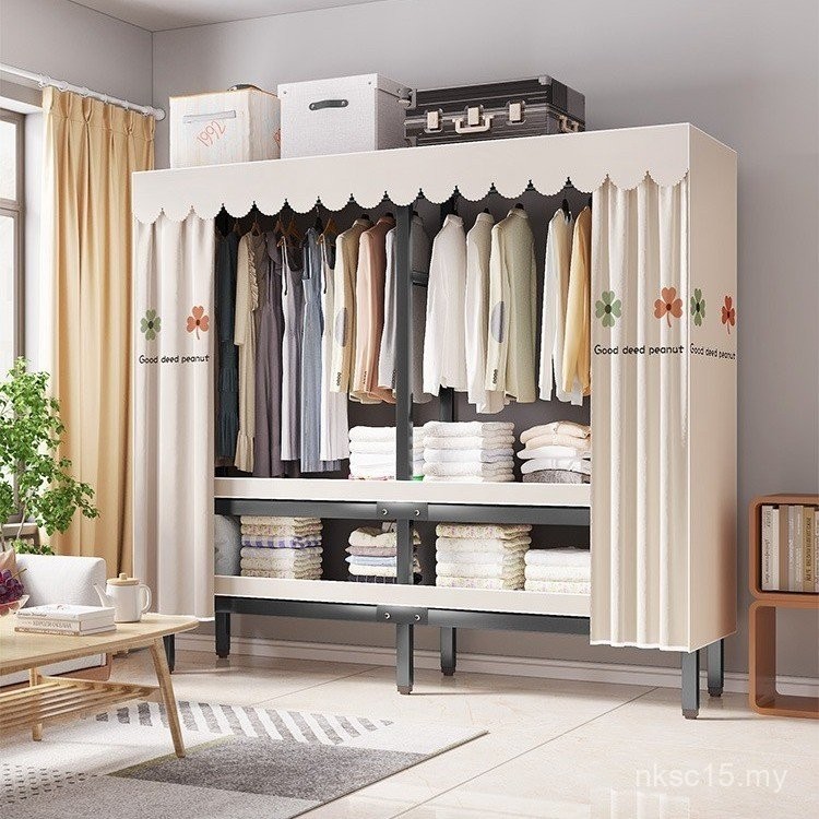 Simple Wardrobe Household Rental Room Open Wardrobe Assembly Storage ...