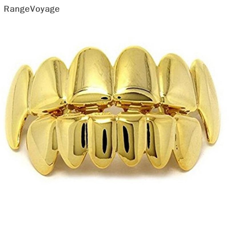 RangeVoyage Hip Hop Teeth Grillz Top & Bottom Grill Mouth Teeth Grills ...