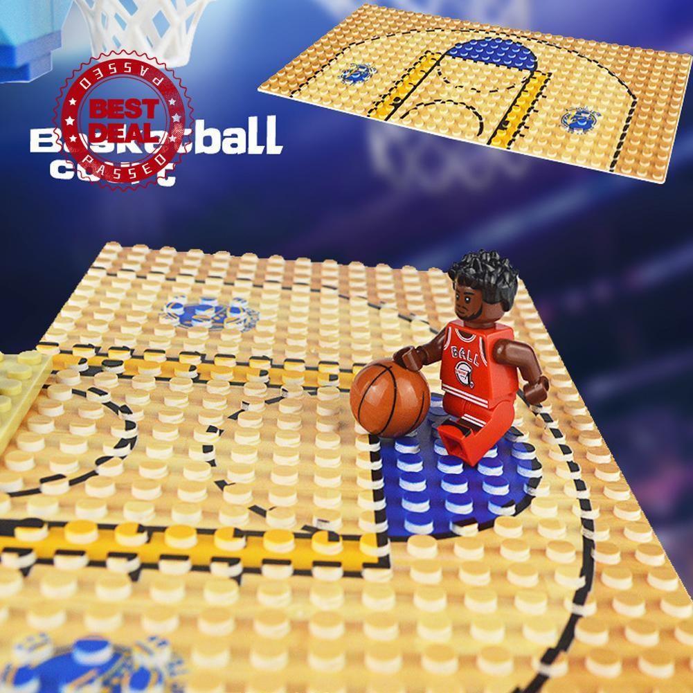 Plastic Basketball Block Set Building Blocks Toy Bag Floor Basketball ...