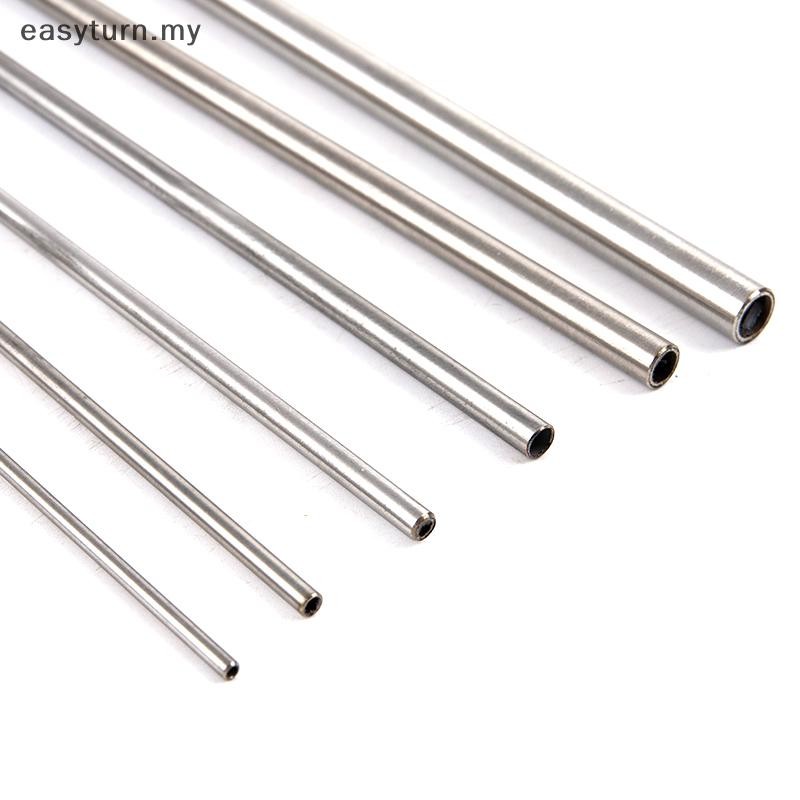 Eas Silver Round 304 Stainless Steel Capillary Tube Pipe 250mm Hollow ...