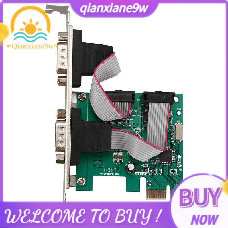 PCI-E PCI Express Dual Serial DB9 RS232 2 Ports Controller Adapter Card Green | Shopee Malaysia