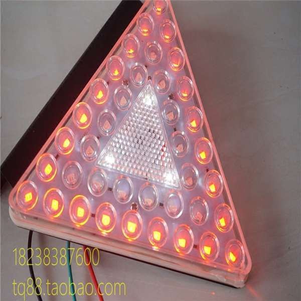 triangle sign board lampu emergency spotlight solar Truck led Triangle ...
