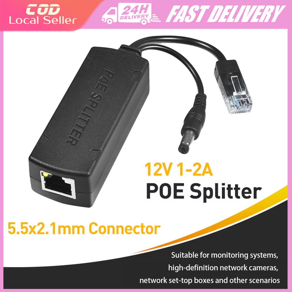 48v to 12V PoE Splitter For Family/Company POE Splitters Routeur ...
