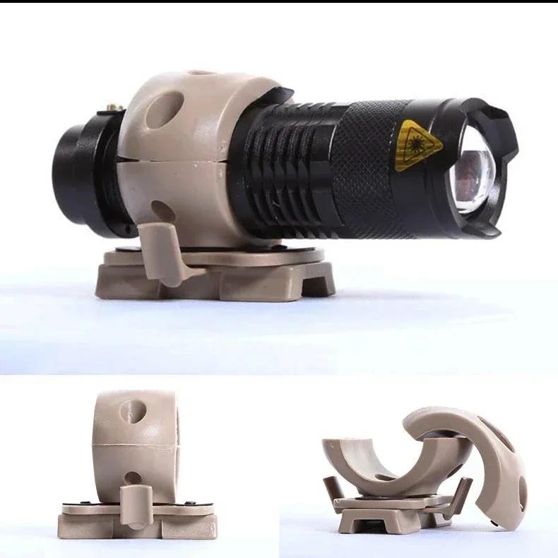 Tactical Fast Helmet Light Flashlight Soft Stroboscopic Constant Time ...