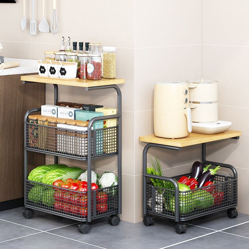 [Load-Bearing Stable] Kitchen Storage Rack Extra Thick Floor-standing ...