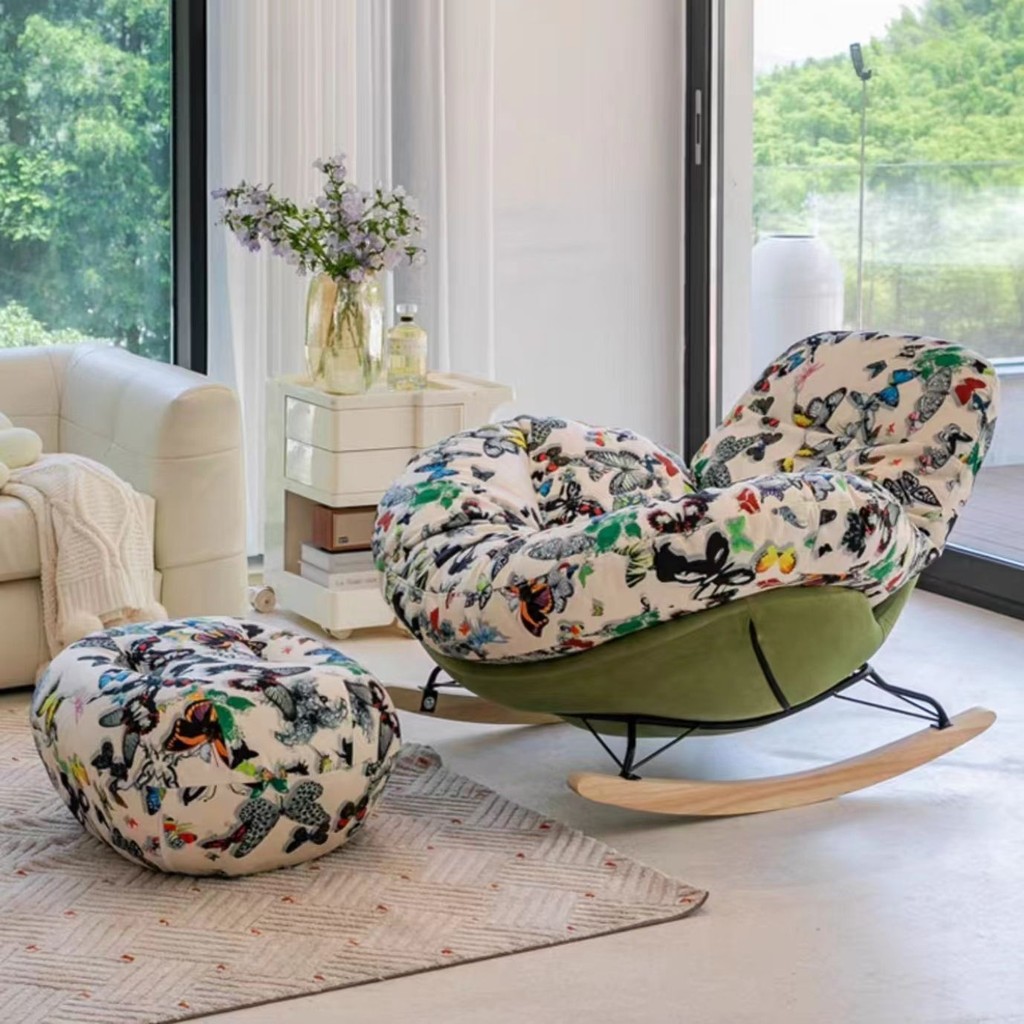 【Anti-Tip Design】Luxury Single Lazy Rocking Chair Sofa Recliner Home ...