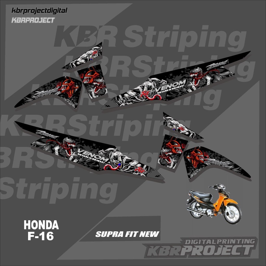 Sticker SUPRA striping SUPRA FIT NEW Motorcycle HONDA Motorcycle ...