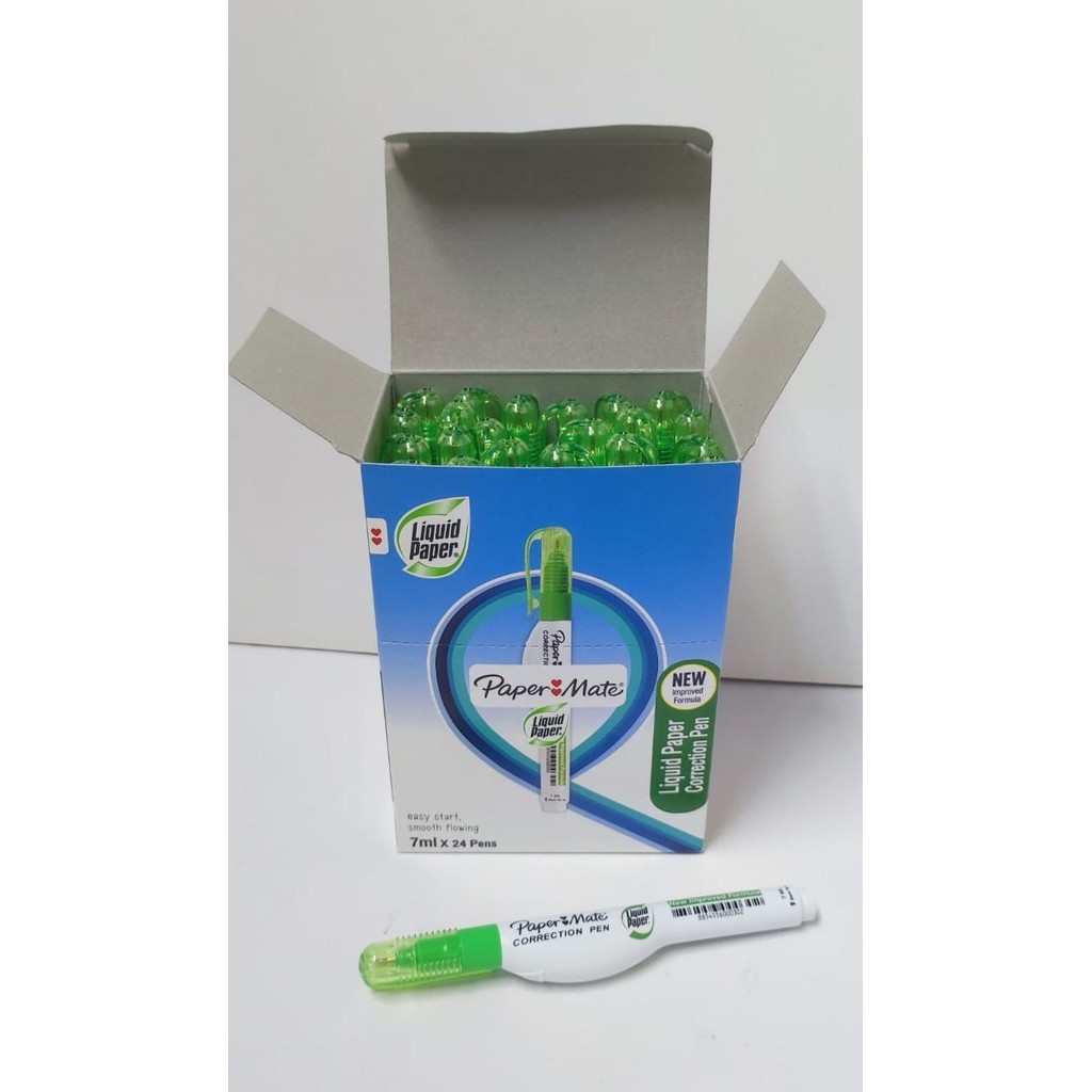 [ORIGINAL] Papermate Liquid Paper Correction Pen 7ml - (24pcs / Box ...