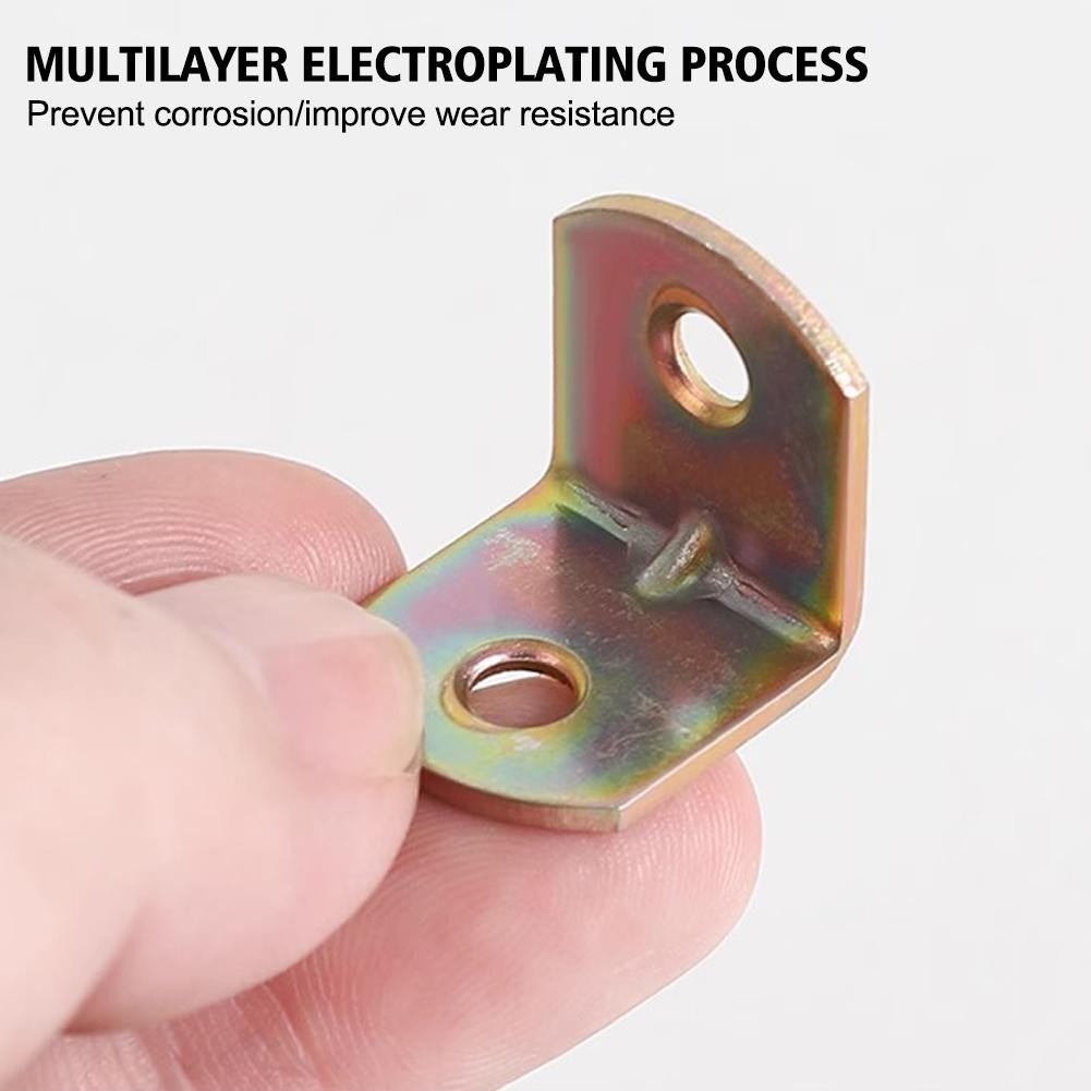 10Pcs L-shaped Stainless Steel Corner Code Cabinet Bracket Laminate ...