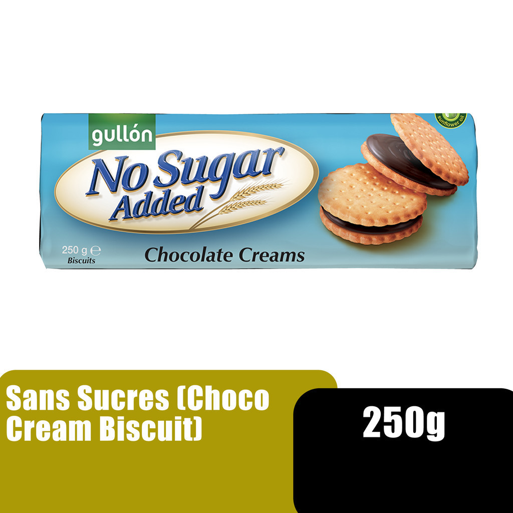 Gullon Sans Sucres Sugar Free Biscuit Chocolate Cream 250g Healthy