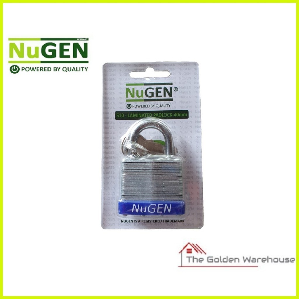 Nugen Laminated Padlock 40mm | Shopee Malaysia