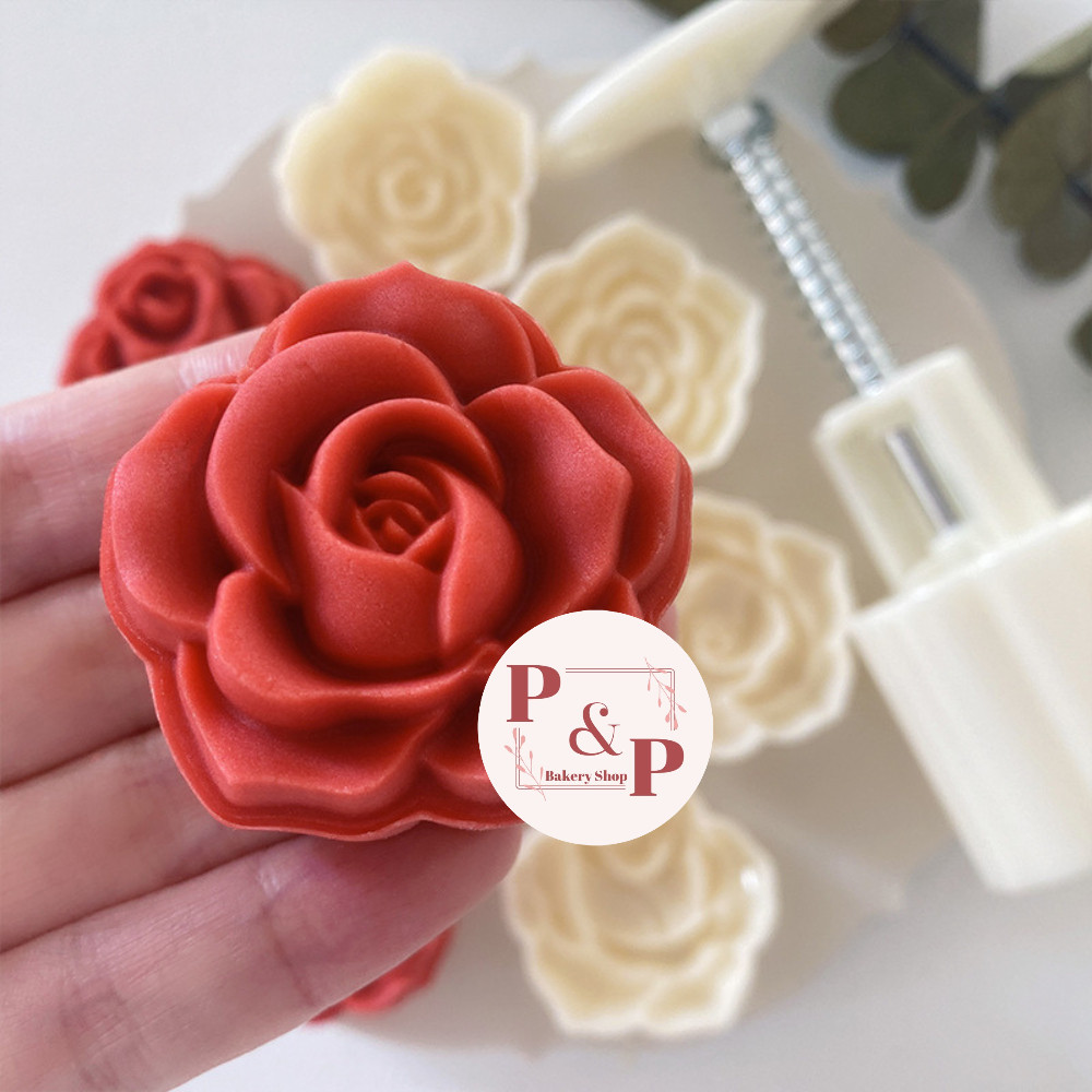 Mooncake Press Mold 4 Rose Patterns 30 G. | Shopee Malaysia
