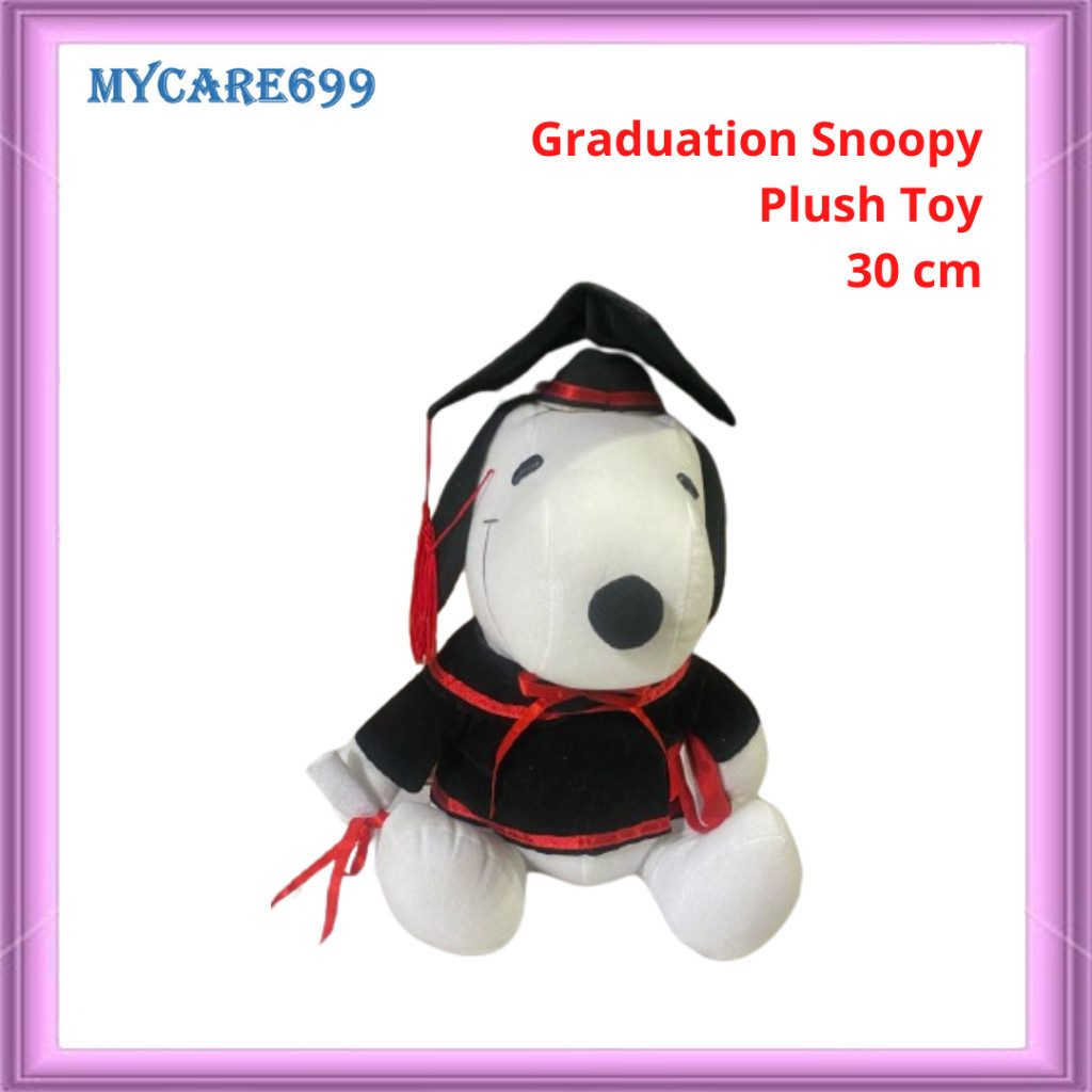 Graduation Snoopy Plush Stuffed Toy 30cm Snoopy Dog With Graduation ...