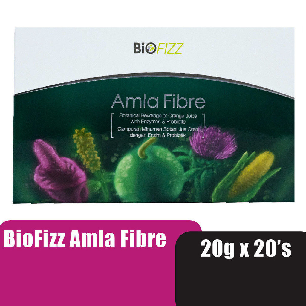 BIOFIZZ Amla Fibre 20g X 20'S High Fiber Heart and Digestion Supplement ...