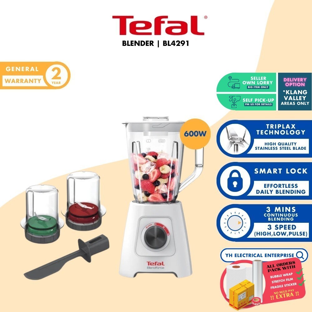 Tefal BL4291 2L Blendforce 2 Powerful Blender (with 3 accessories: Mini Grinder, Mini Chopper ...