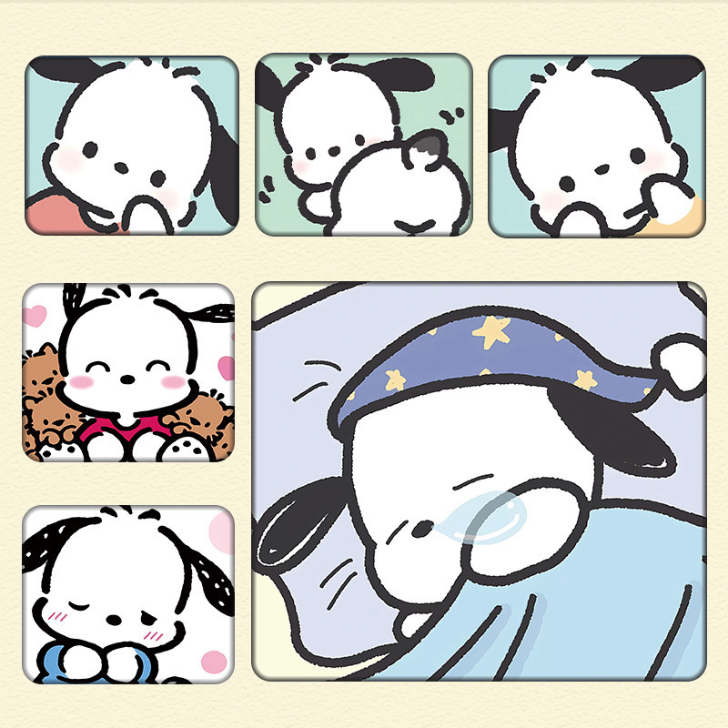 Small Pochacco Game Mouse Pad 22x18cm Cute Cartoon Sanrio Mini Office ...