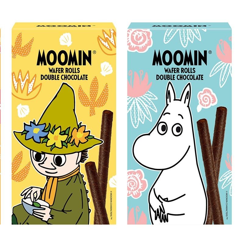 MOOMIN Cocoa Sandwich Wafer Rolls eslite | Shopee Malaysia