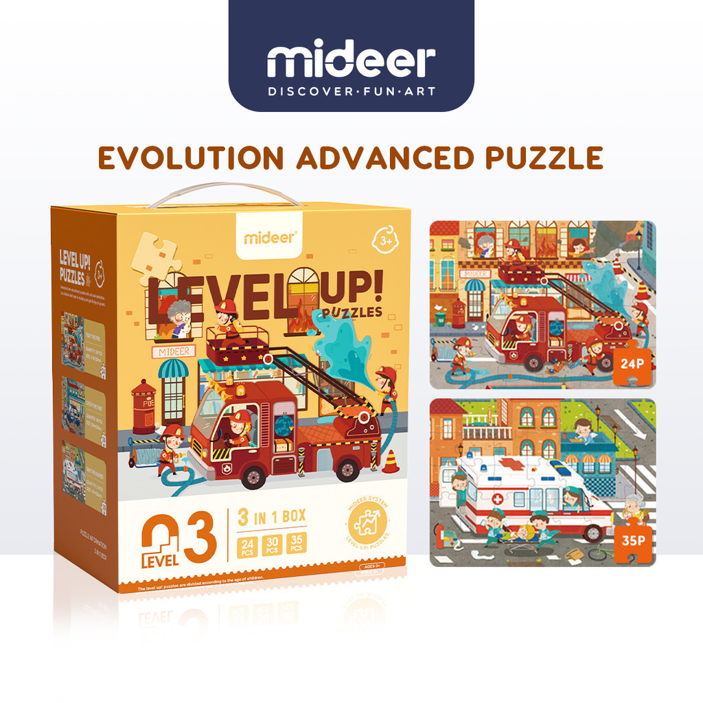 MIDEER Evolution Level Up Puzzle Level 3-Rescue Team | Susun Suai Gambar MD3174 Z | Shopee Malaysia