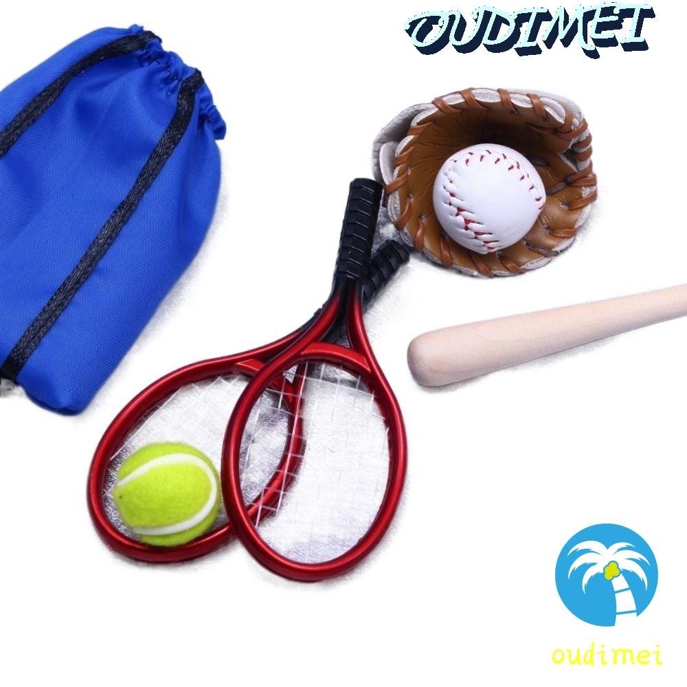 OUDIMEI Dollhouse Mini Baseball Softball, Simulation 1/12 Dollhouse ...