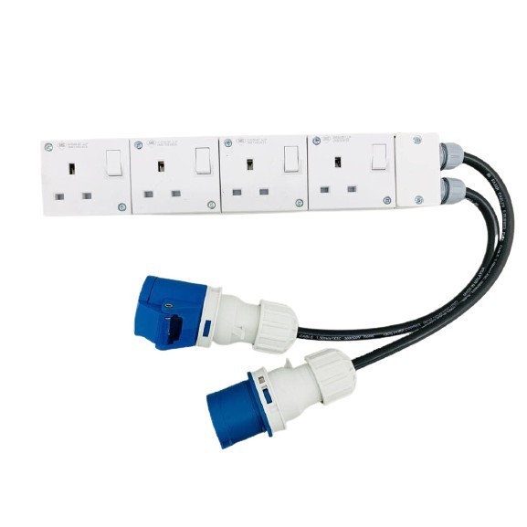 Customade UMS 4Way Extension Socket With 16A AJCEE 16a Plug Socket IN ...