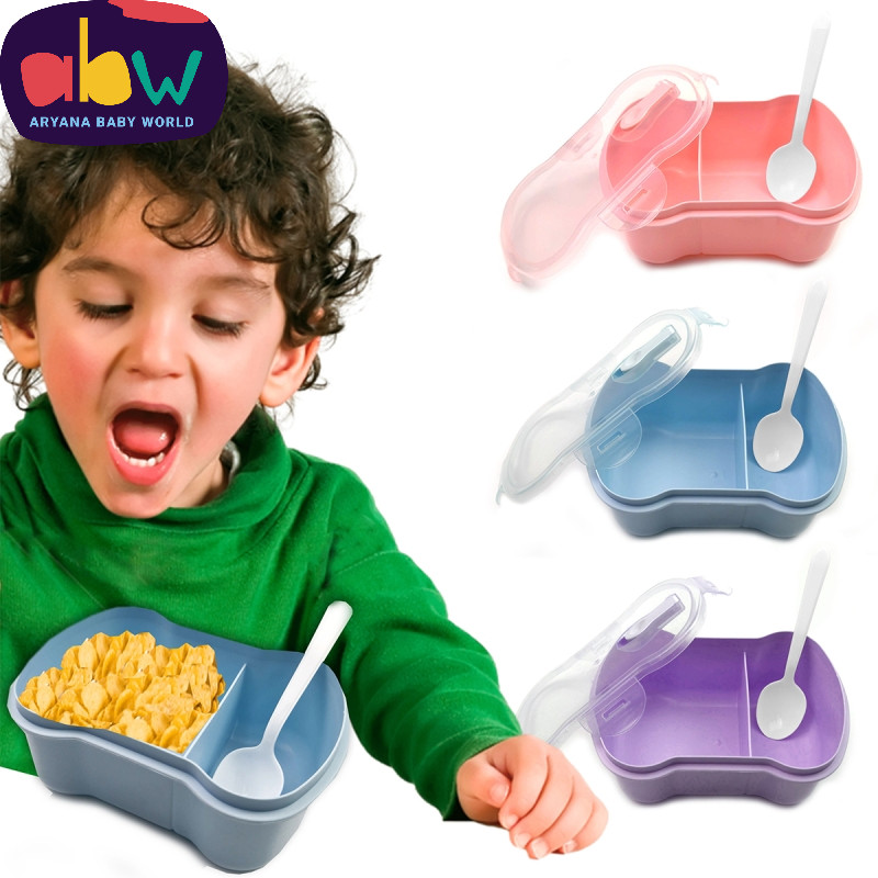 Bekas Makanan 2 Compartment LUNCH BOX Bento Style Free Sticker and ...