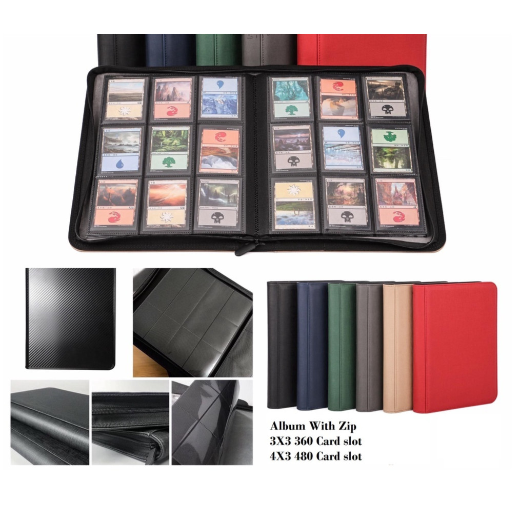 OH MEOW! 360/480 Cards Album With Zip 3X3 /4X3 /PU Leather 360/480 ...