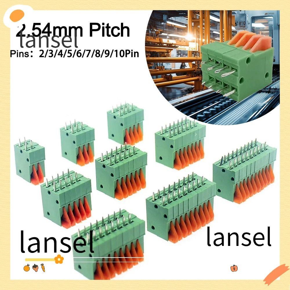 LA PCB Connector, Straight/Bent Foot 2.54mm Pitch Push-in Spring ...