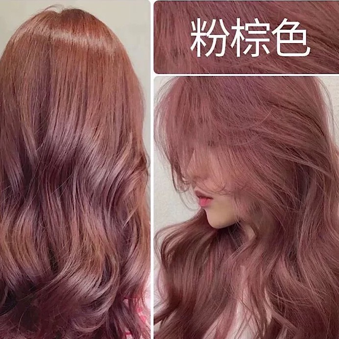 Pink Brown HAIR COLOR DYE CREAM 100ML PEWARNA RAMBUT /玫瑰金/Rose Gold ...