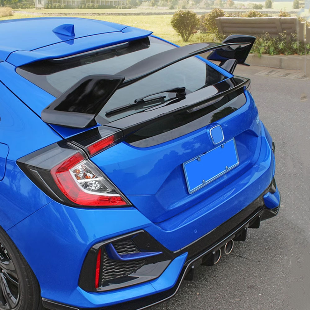 Black Spoiler Wing For 2016 Hatchback Hoda Civic Type-R Spoiler Top ...