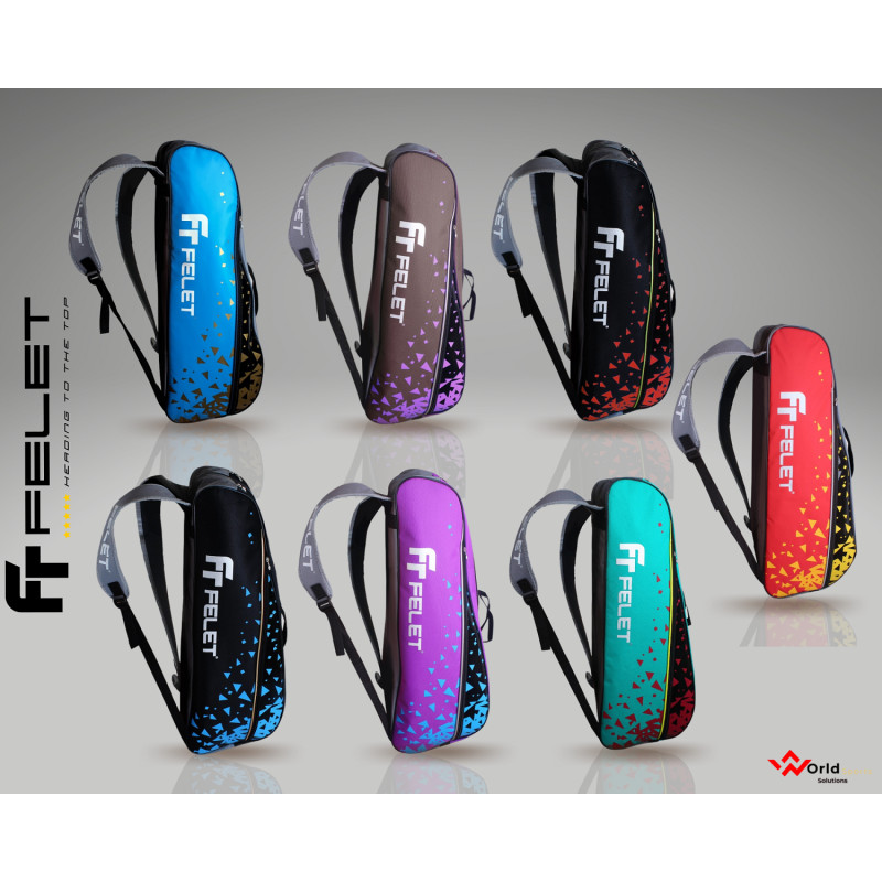 FELET DOUBLE BACKPACK Double Zip+ Shoe Compartment +Side Zip Bag ...