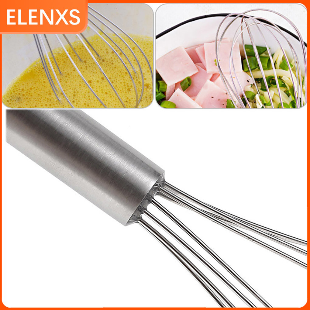 10 Stainless Flat Roux Whisk - Wire Rustproof Sauce 4 Mixer Egg ...