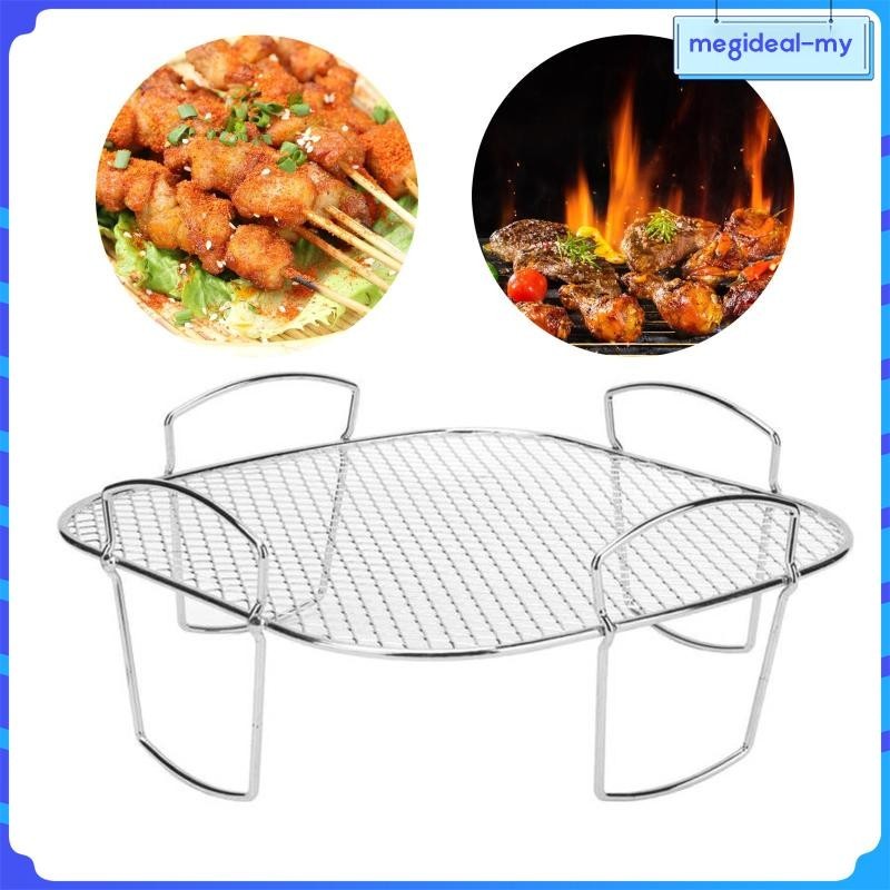 [MEGIDEALMY] 8 inch Square Air Fryer Rack, French Fries Rack Stainless ...