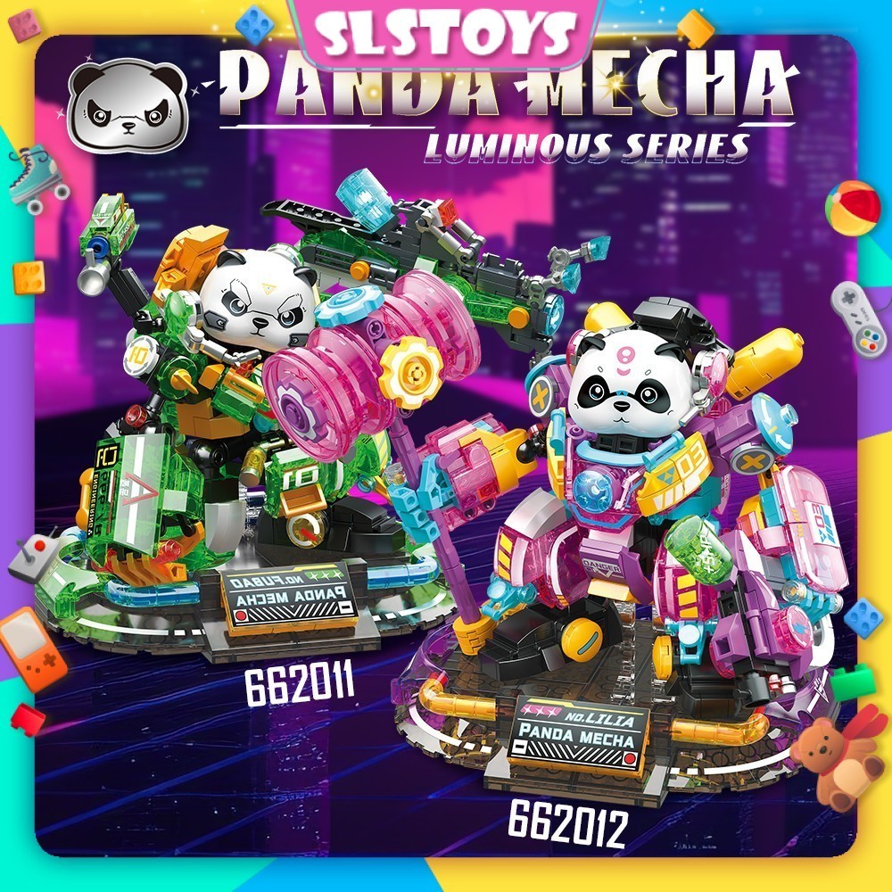 Zhe Gao Block [Glow In The Dark] MECHA PANDA Series Luminous Color ...