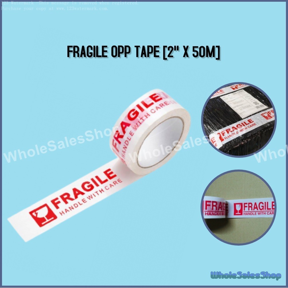 🔥READY STOCK🔥 FRAGILE OPP TAPE [2" X 50M] | Shopee Malaysia