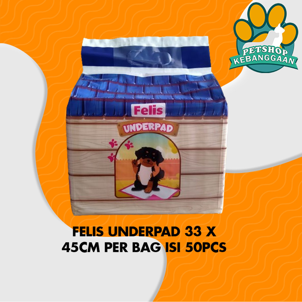 Underpad Felis Cat Dog Poop Pee Pad Animal Treatment Per Bag | Shopee ...