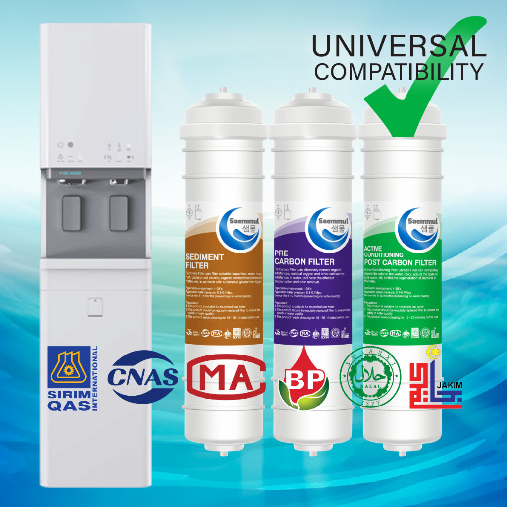 SAEMMUL 10”I MINERAL WATER FILTER SET 3 STAGE HALAL COMPATIBLE FOR ...