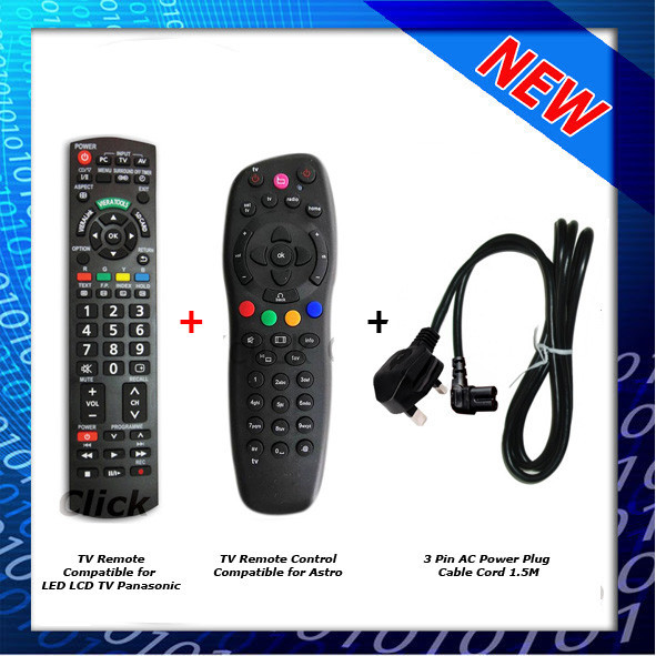 TV Remote- Comaptible for TV Panasonic + TV Remote Control- Compatible ...