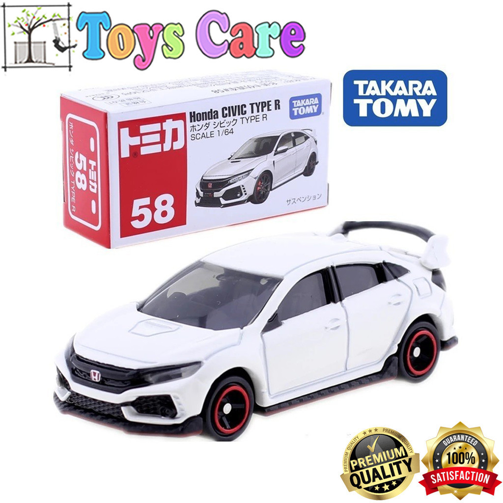 PUTIH Tomica 58 HONDA CIVIC TYPE R FK8 White - EF NOVA CUSTOM JDM ...