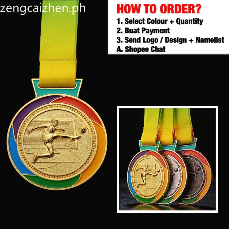 Custom Football Medals Customized Gold Medal Champions Cup Metal Honor ...