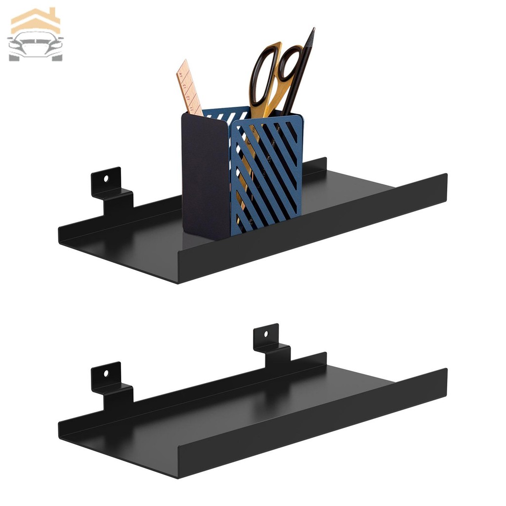 2Pcs Slat Wall Shelves Metal Slat Wall Floating Shelf Slat Wall Display ...