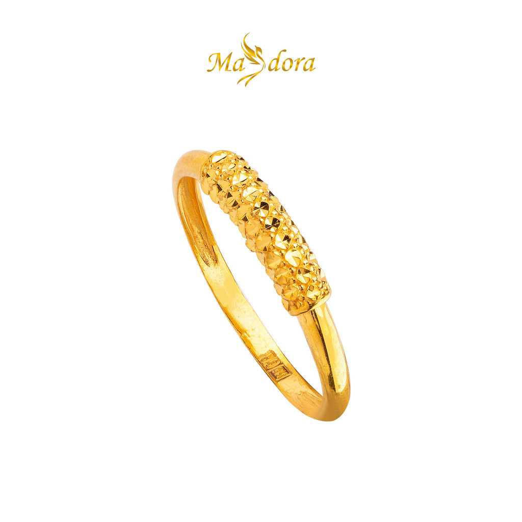 MASDORA 916 Gold Ring Rings Cincin Emas ~ Golden Caterpillar (EMAS 916 ...