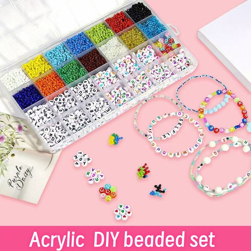 5000pcs Bracelet DIY Beads Kit Set With alphabet Beads, Scissor and ...