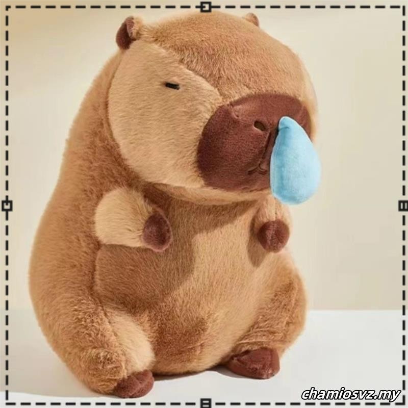 [Big orange] New Fluffy Snotty Capybara Plush Doll Kawaii Capybara With ...