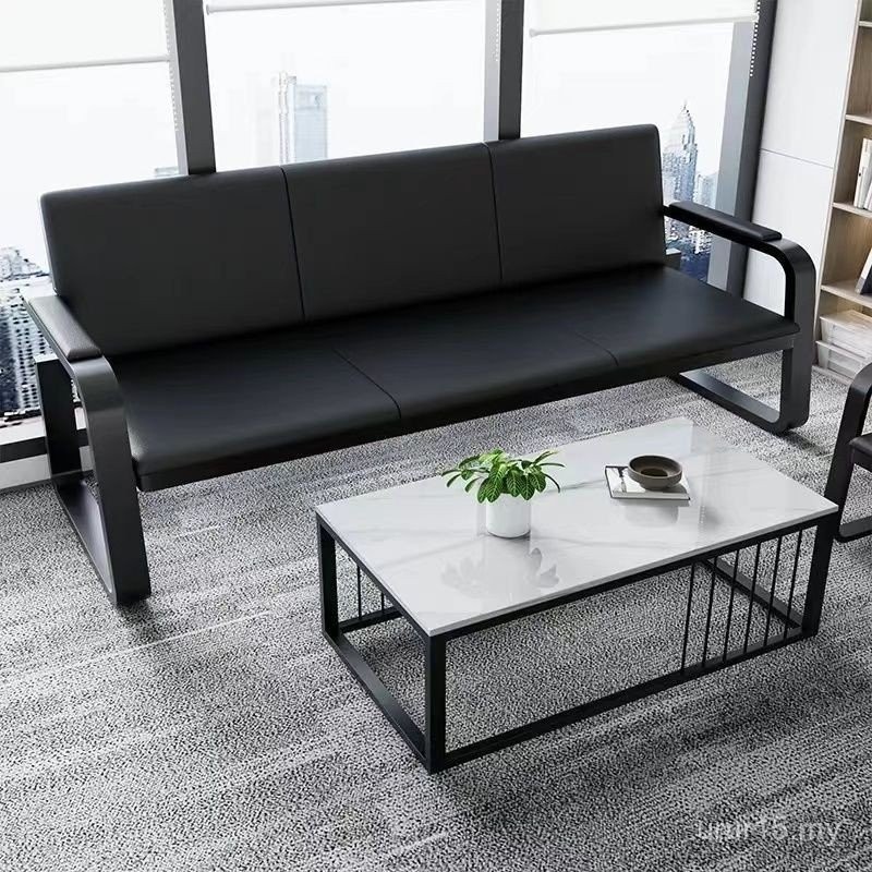 Office Sofa Coffee Table Combination Set Simple Modern Reception Guest ...