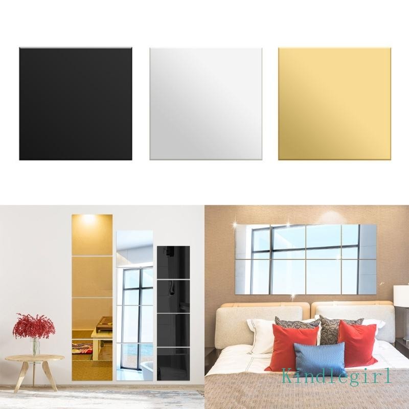 DLAY Acrylic Flexible Mirror Sheets Reflective Mirror Tiles Self ...