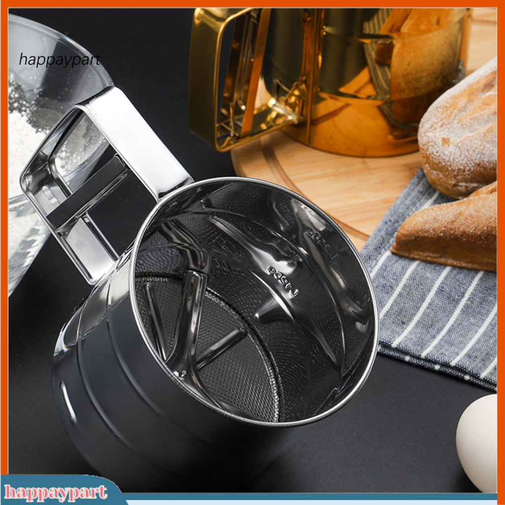 happaypart| Stainless Steel Flour Sieve Flour Sieve for Baking ...