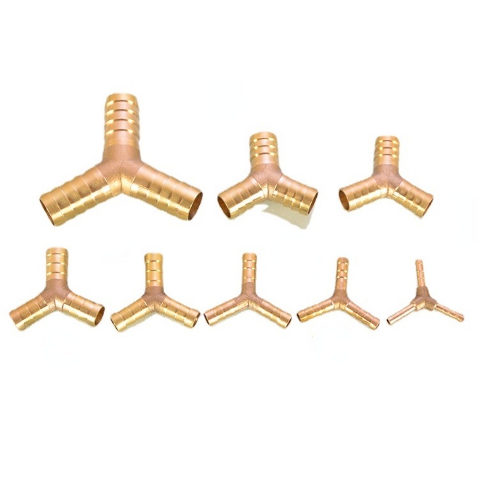 All Copper Y-Shaped Three-Pronged Pipe Joint Water Pipe Gas Hose Car ...