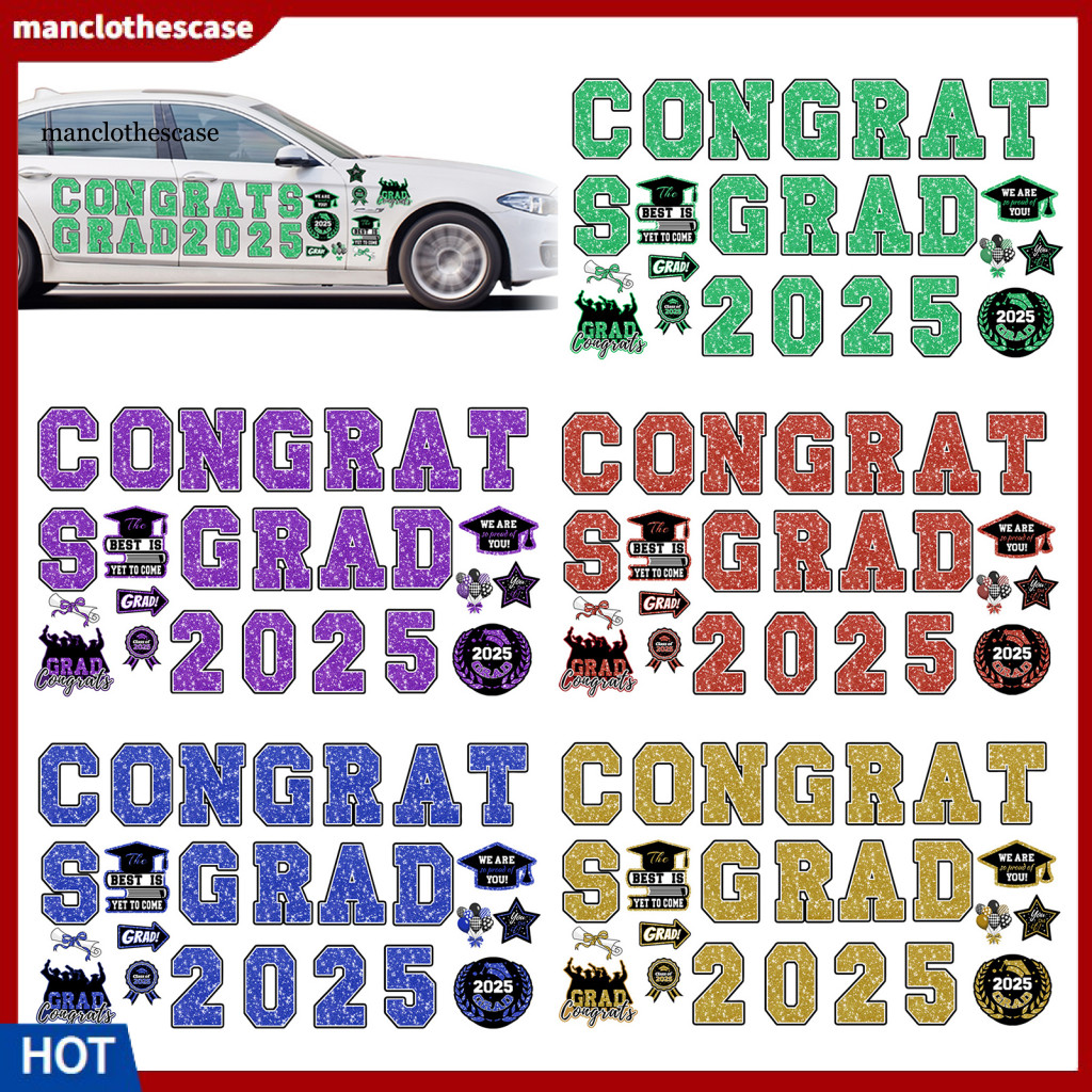 manclothescase Graduation Car Decorations Magnetic Graduation Stickers ...